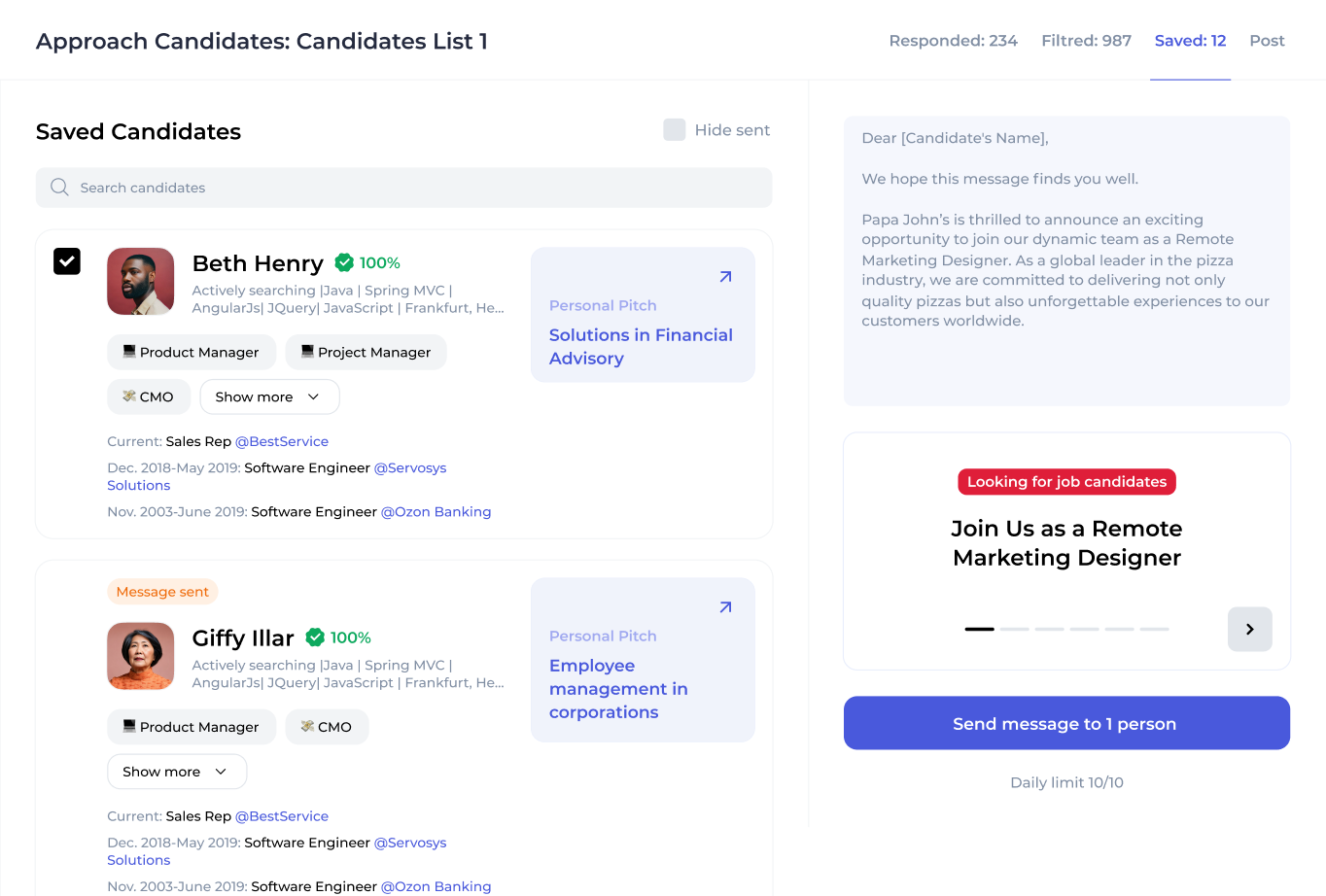 Intch Professional Networking App